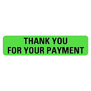 LabelValue THANK You for YOUR PAYMENT Medical Labels LV-MRL24