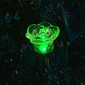 TANGIST Nordic Solar Lawn Home Garden Light Solar Waterproof Light LED Outdoor Decorative Light Floor Lamp Outdoor Rose Light Modern Style Home Decoration