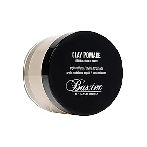 Baxter of California Clay Pomade Firm Hold / Matte Finish Hair Pomade for Men and Women, Perfect for Texturizing Straight or Wavy Hair - 2 Ounces