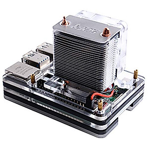 GeeekPi Case with ICE Tower Cooler for Raspberry Pi 4, Pi 4 Case with Fan and Aluminum Heatsink for Raspberry Pi 4 Model B