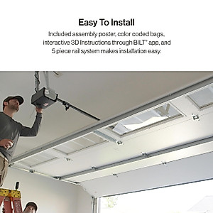 Genie Chain Drive 500 Garage Door Opener - Model 1035 - Reliable Chain Drive Garage Opener,Black