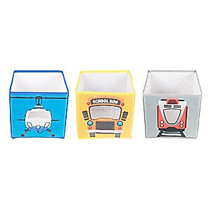 Clever Creations Vehicle Variety Collapsible Storage Organizer Storage Box Folding Storage | Perfect Size Storage Chest for Books, Shoes & Games