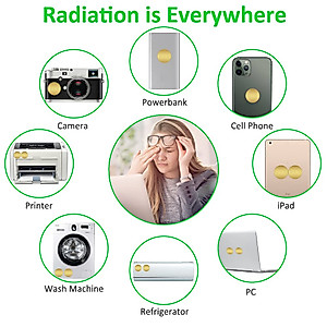 Only Jane 8PCs Protection Cell Phone Sticker, 5G New Phone Protector, 360 Round Block Electromagnetic Waves for Mobile, Computer, Radio, Laptop, Tablet PC, WiFi Router, TV, All E-Devices!