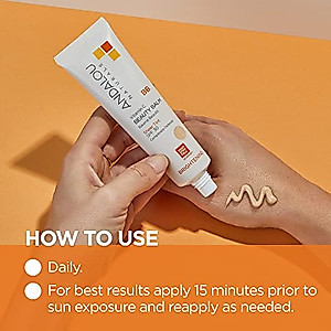 Andalou Naturals Vitamin C BB Beauty Balm Sheer Tint SPF 30, 2-in-1 BB Cream & Face Sunscreen with Broad Spectrum Protection, Mineral Sunscreen with Non-Nano Zinc Oxide, 2 Fl Oz