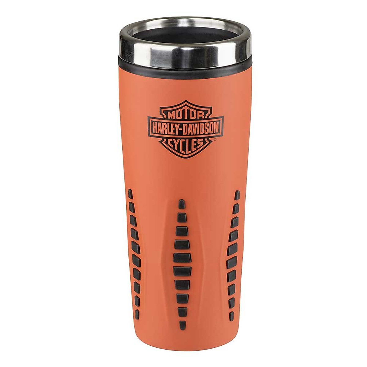 Harley-Davidson Core Bar & Shield Travel Mug Insulated 16 Oz. - Orange HDX-98611