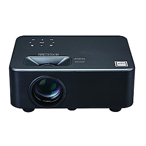 RCA Roku Smart Home Theater Projector - Stream Netflix, Prime Video, Hulu, Disney+, Apple TV+ and More - Portable Projector Compatible with TV, PC, HDMI, USB, VGA - Living Room/Backyard Projector