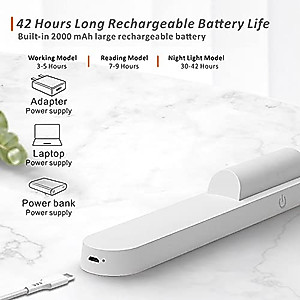 LED Desk Light, ZouYee Portable Desk Lamp for College Dorm Room ,Cordless Magnetic Battery Powered Small Table Lamp with Touch Control for Under Cabinet Lights Reading Working Office Bedroom Lighting