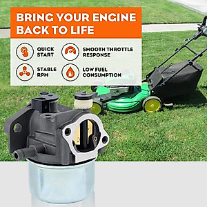 HIPA Carburetor for John Deere JS26 JS20 JS36 JS25 JS28 JS30 MIA11798 JS38 JM26 JM36 Mowmentum Walk-Behind Lawn Mower Replace MIA11798