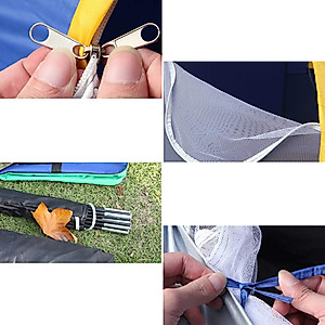 Toxz Tent for Camping 3-4 Person Lightweight Backpacking Outdoor Tent with Carrying Bag,Waterproof Ventilation Anti-UV,Easy Setup(Ship from US!)