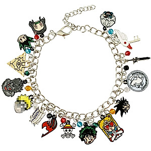 Avfjofj Fandom Enthusiast Anime Cartoon Charm Bracelet