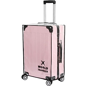 RF REENFAYA Suitcase Cover Luggage Protector Covers Clear Luggage Cover PVC Suitcase Luggage Cover Waterproof Luggage Case Thicken Suitcase Protector Cover (26inch)