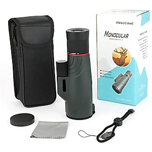 ROLTIN 10-20x50 High Power Zoom Monocular Compact IPX7 Waterproof BAK4 Prism FMC Lens Monocular for Adult Bird Watching, Outdoor Hunting, Travel, Sightseeing Adults