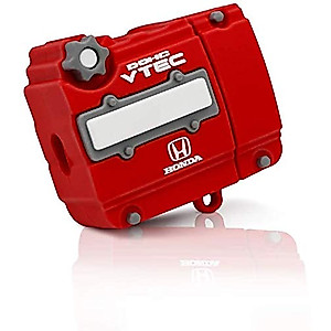 JDMTuning DOHC VTEC Apple Airpods Engine Silicone Case Cover for Protection Fits 1st Gen and 2nd Gen Wireless Charging