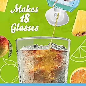 Crystal Light Sugar-Free Zero Calorie Liquid Water Enhancer with Caffeine - Tropical Paradise Punch Water Flavor Drink Mix (1.62 fl oz Bottle)