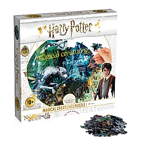 Top Puzzles Harry Potter Magical Creatures 500 Piece Jigsaw Puzzle Game, piece together the forbidden forest including Acromantula and Pixies, gift and toy for ages 10 plus