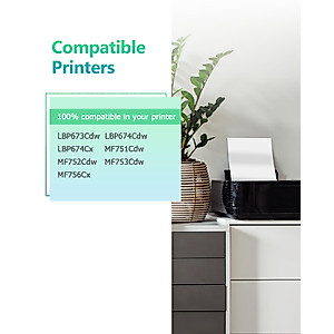 069H Toner Cartridge Compatible Replacement for Canon 069 for imageCLASS MF753Cdw MF751Cdw LBP674Cdw Printer (1 Yellow)