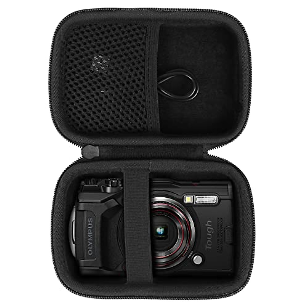 Aenllosi Hard Case Replacement for Olympus Tough TG-6 Waterproof Camera (Black)