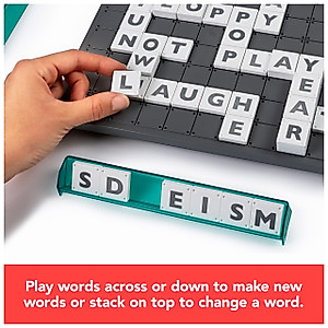 Upwords, Word Game with Stackable Letter Tiles & Rotating Game Board, New 2023 Version | Games for Family Game Night | Family Games, for Adults and Kids Ages 8 and up