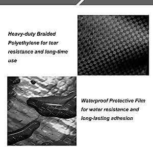 PlusRoc RV Underbelly Material RV Underbelly Tape Waterproof Flex Belly Tape with Permanent Sealing Adhesive for Mobile Home, Camper Travel Trailer, Tear Repair Patch(4'' x 20')