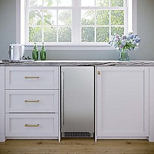 Avallon AIMG151GSSIRH 15 Inch Wide 26 Lbs. Built-in/Free Standing Ice Maker with 56 Lbs. Daily Ice Production and Wash Mode