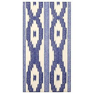 Decorative Paper Hand Towels Fingertip Towels Disposable Blue Bathroom Decor Modern Ikat Pak 64