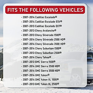 Front Left Driver Side Lower Door Hinge - Compatible with Chevy, GMC & Cadillac Vehicles -2007-2014 Silverado 1500, Tahoe, Sierra, 3500, Suburban, Yukon, XL - Replaces 20969645, 15877405, 15824876