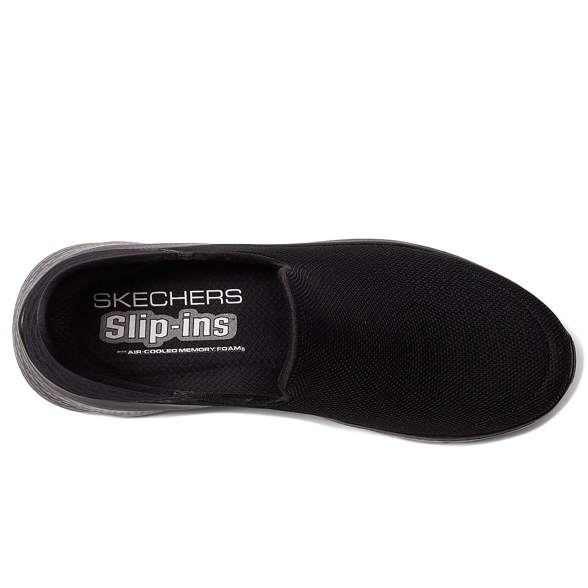 Skechers Men's Gowalk Flex Hands Free Slip-ins Athletic Slip-on Casual Walking Shoes Sneaker, Black, 10.5