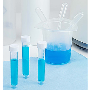 Globe Scientific 3642 Clarified Polypropylene Three Corner Graduated Beaker, Economy Style, 250mL Capacity, Pack of 100