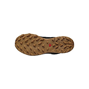 Salomon Outbound Prism Gore-TEX Hiking Boots for Men, Black/Black/Gum1a, 10.5