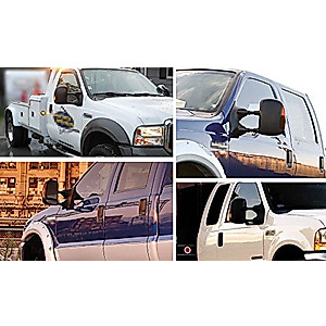 Towing Mirrors Replacement for 1999-2007 Ford F250 F350 F450 F550 Super Duty 2001-2005 Ford Excursion Tow Mirrors Power Heated with LED Signal Light Side Mirrors