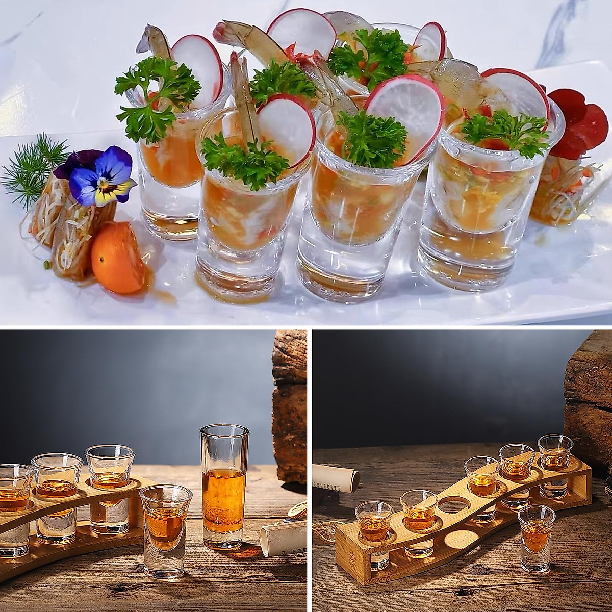 16 Pieces Unbreakable 1.2 Oz Multicolored Shot Glass Set, Whiskey Glasses, Tequila Shot Glasses, Cocktail Glasses, Shot Glasses for Vodka, Spirits & Liquor (Gradient Multicolored Set)