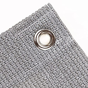 ALBN Balcony Privacy Screen Fence Windscreen Anti-UV with Metal Holes for Outdoor, Backyard, Patio, Balcony Covering, Height 80/90/100/110cm (Color : Gray, Size : 80x600cm)