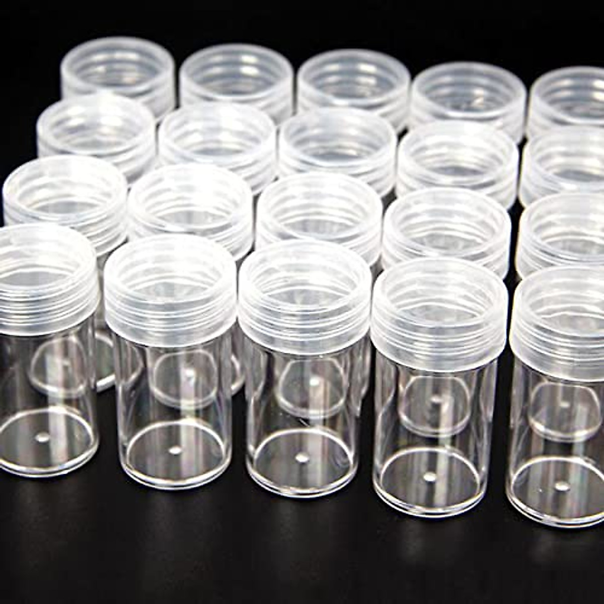 Transparent Diamond Painting Storage - Bulk Bottles, Small Crafts Storage Organizers for Crystal Beads Studs Buttons
