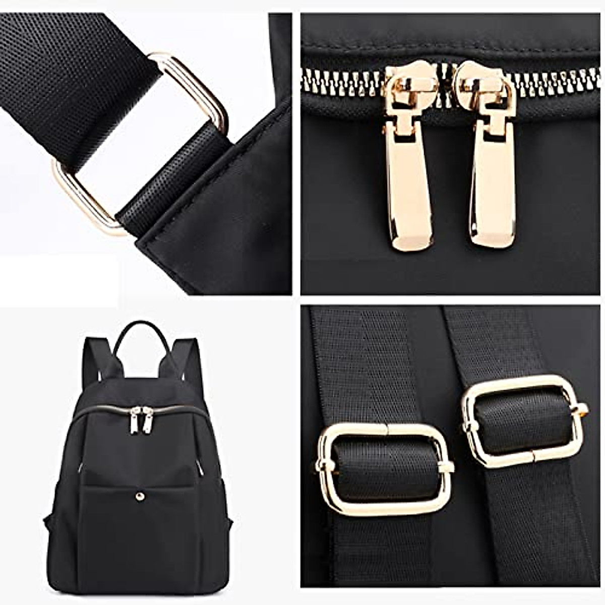 MUKJHOI Women Backpack Purse Waterproof Lightweight Fashion Casual Travel Ladies Shoulder Bag Daypack-Blue