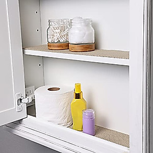 Con-Tact Brand, Almond Beaded Grip Adhesive Non-Slip Shelf and Drawer Liner, 18-Inches by 5-Feet, x 5'