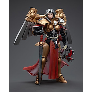 Pipigirl JoyToy Warhammer 40K Space Marine Genuine License 1/18 Soldier, Adepta Sororitas Geminae Superia 2, 4.21 inch Models Space Marines Action Figures Kits (2)