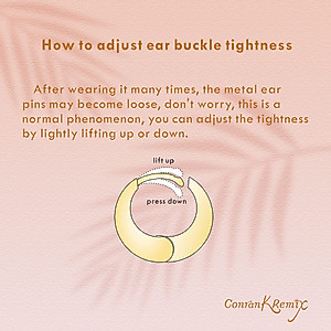 CONRAN KREMIX Mini Thick Gold Chunky Hoop Earrings Lightweight Huggie Hoops For Women 14MM