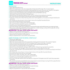 MAM Plastic Trainer Cup (1 Count), Trainer Drinking Cup with Extra-Soft Spout, Spill-Free Nipple, and Non-Slip Handles, for Boys 4+ Months, Eight Ounces, Designs May Vary