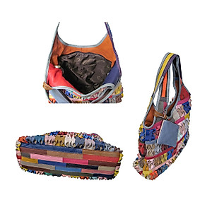 Honeycomb Leather Tote Bag (#1915-9)