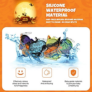 Oroalbb 72 Pcs Halloween Mini Pop Fidget Keychain Bulk, Halloween Party Favors for Kids, Halloween Toys Bulk with 72 DIY Cards, Halloween Prizes , Halloween Classroom Favors, Trick or Treat Toys