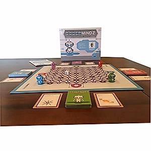 CoderMindz Game for AI Learners! NBC Featured: First Ever Board Game for Boys and Girls Age 6+. Teaches Artificial Intelligence and Computer Programming Through Fun Robot and Neural Adventure!