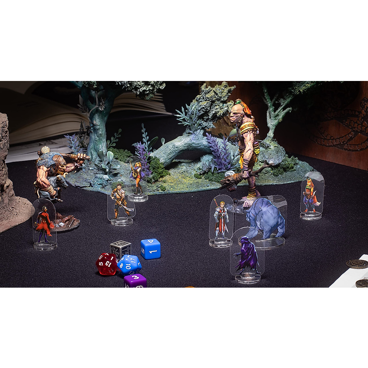 Arcknight Flat Plastic Miniatures: Mankind; 62 Unique Human-Themed Minis for DND 5e and Pathfinder; Affordable, Skinny Figurines for Dungeons and Dragons and Other Tabletop RPG Games