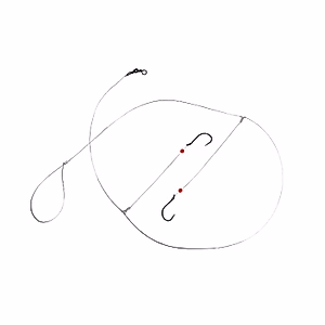 Fishing Simply - Hi/Lo - Top Bottom - Surf or Deep Drop - Salt Water - High Carbon Steel Hook 2/0 - Berkley Line 40lb - Made in USA