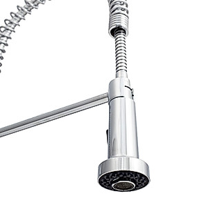 Zline APL-KF-CH Apollo Pull Down Spring Kitchen Faucet, Chrome; PVD Technology; 360-Degree Swivel; 1.8 Gallon/Minute Flow Rate; High-Pressure Anti Splash; Single Handle