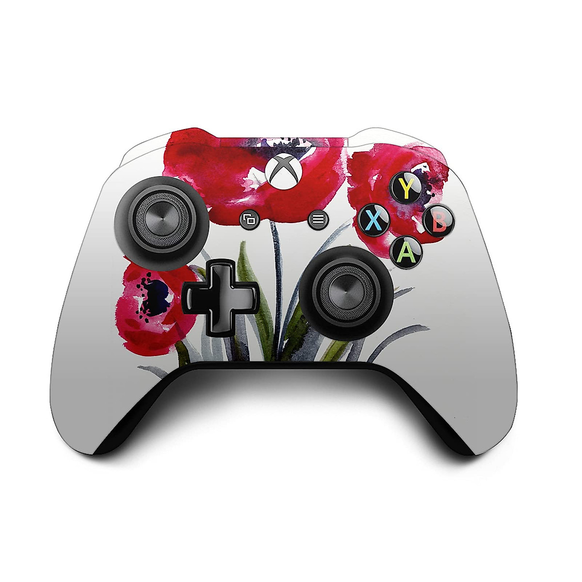 Head Case Designs Officially Licensed Mai Autumn Red Flowers Art Mix Vinyl Sticker Gaming Skin Decal Cover Compatible with Xbox One X Console and Controller Bundle