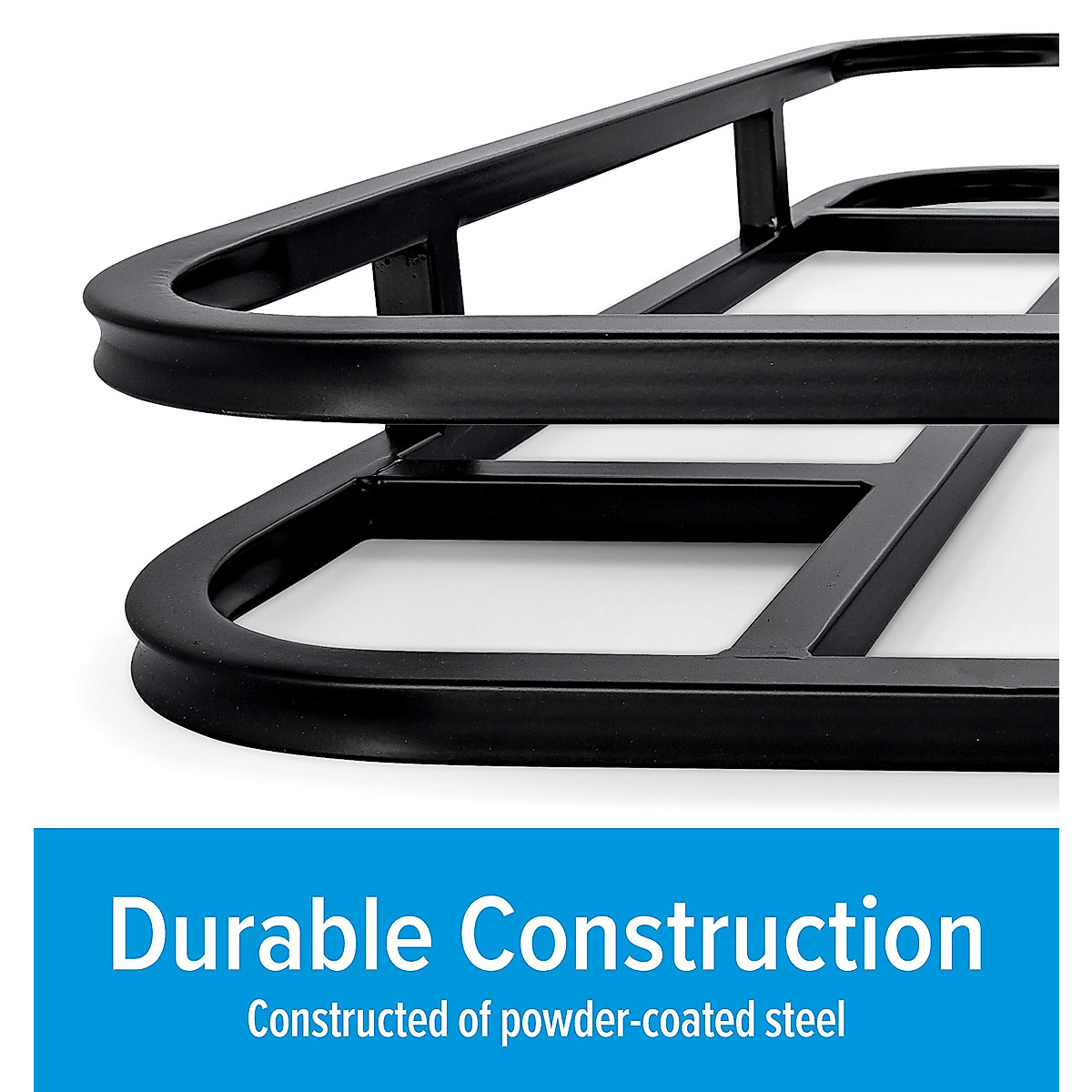 Camco Eaz-Lift RV Bumper Mounted Cargo Carrier - Perfect for Carrying Cargo on The Back of Your RV - Fits 4-inch and 4-1/2-inch Bumpers - Mounting Hardware Included (48470), Black