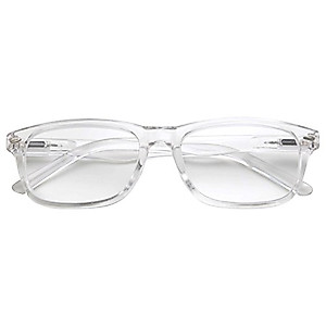 grinderPUNCH High Magnification Power Readers Slim Reading Glasses 4.00-6.00 Clear/4.00