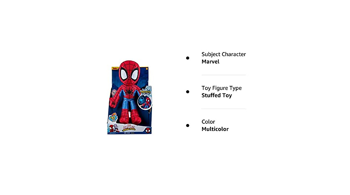 Spidey and His Amazing Friends Web Flash Spidey Plush - Light Up Signal Toy