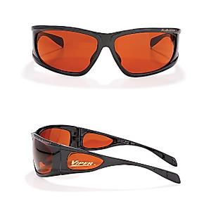 BluBlocker, Black Viper Sunglasses with Scratch Resistant Lens | Blocks 100% of Blue Light and UVA & UVB Rays | Gender Neutral - for Men, Women & Everyone | 2703K |