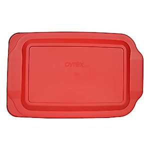 Pyrex (1) 222-PC 2qt Red Lid, (1) 232-PC 2qt Red Lid, (1) 233-PC 3qt Red Lid Made in the USA